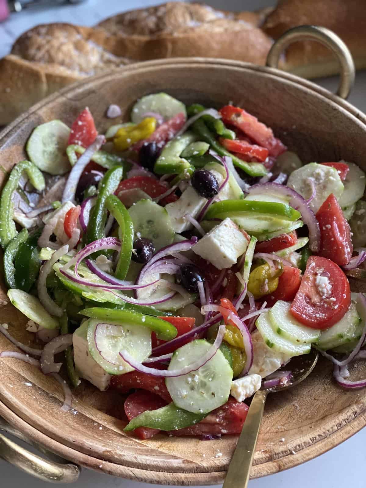 Traditional Greek Salad (Horiatiki / Xoriatiki) - Hungry Happens