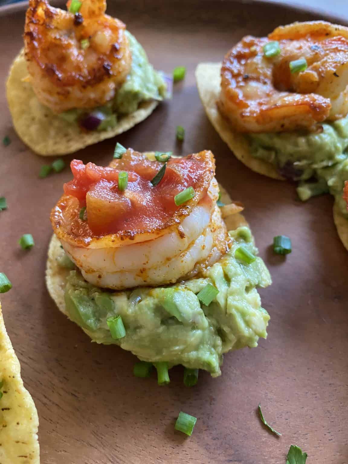 Mini Shrimp Tostadas - Hungry Happens