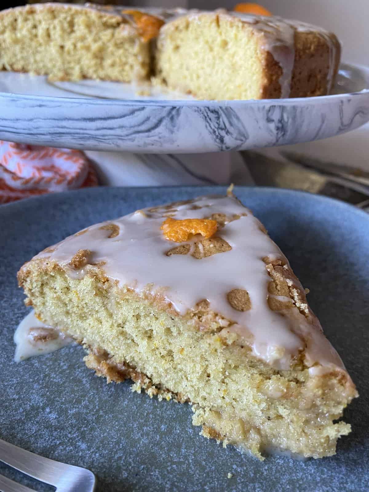 Orange Olive Oil Cake (Greek Melomakarouno Cake) - Hungry Happens
