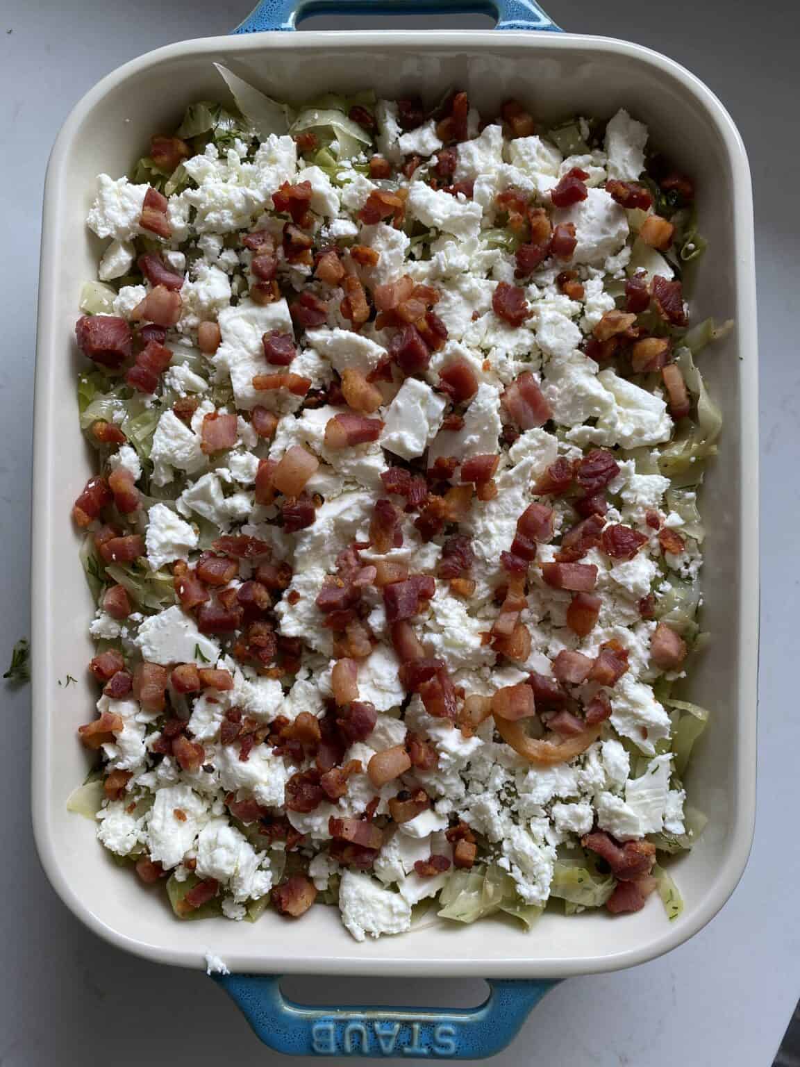 Cabbage and Feta Brownies - Hungry Happens