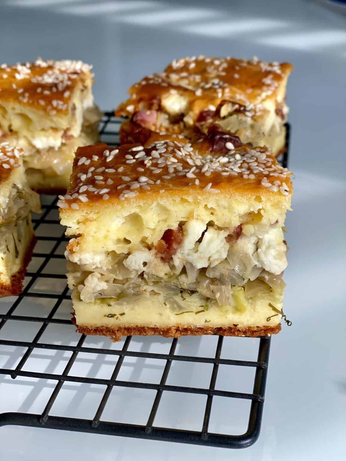 Cabbage and Feta Brownies - Hungry Happens