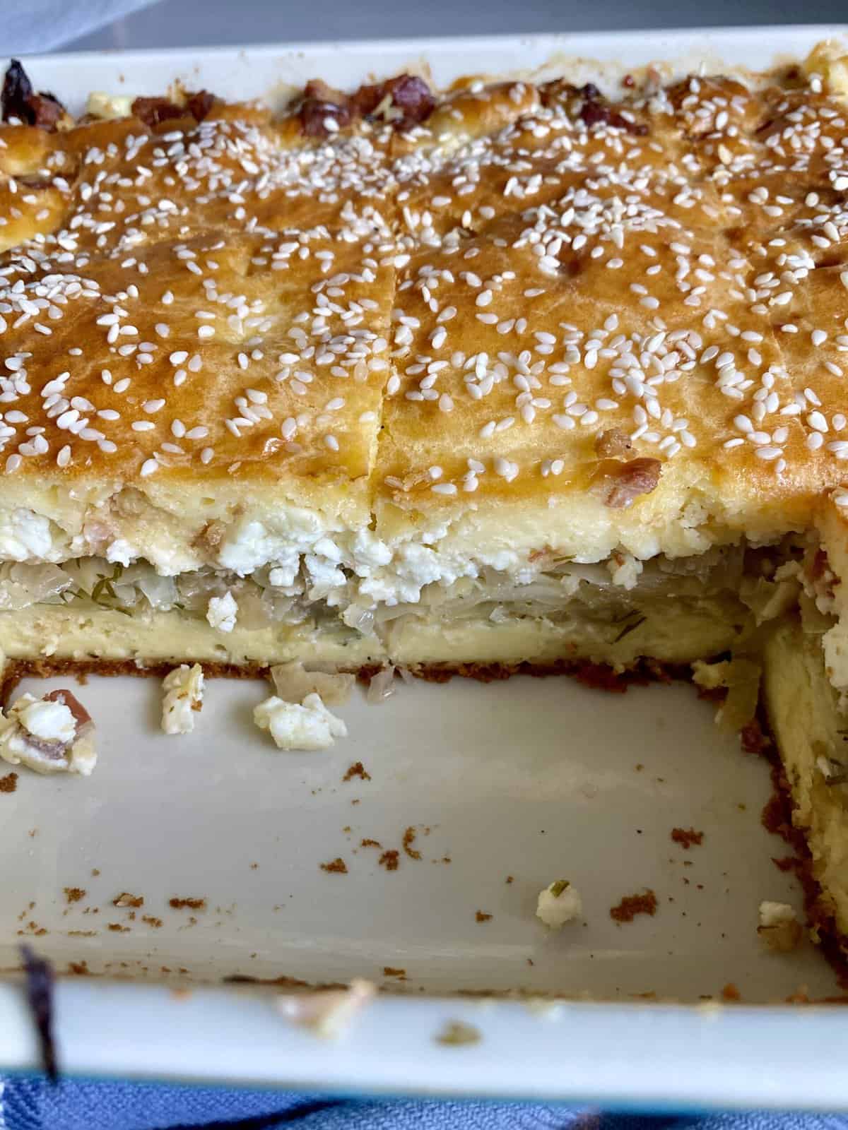 Cabbage and Feta Brownies - Hungry Happens