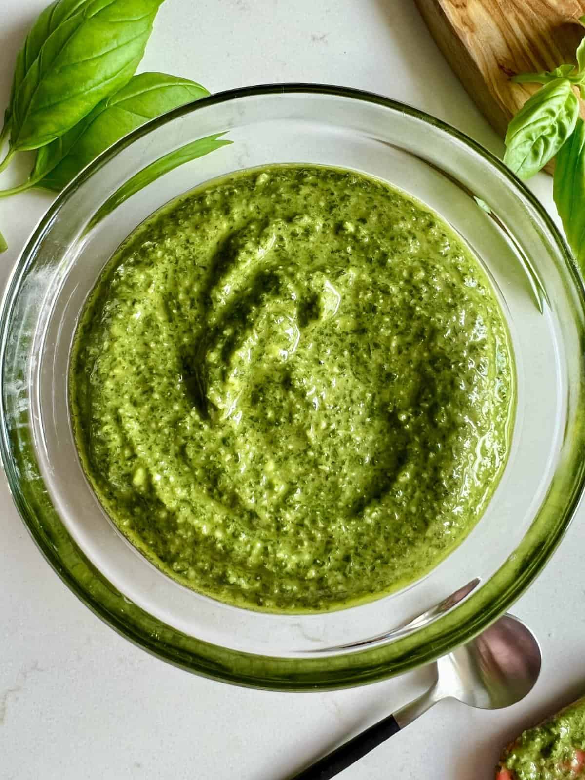 Italian Basil Pesto - Hungry Happens