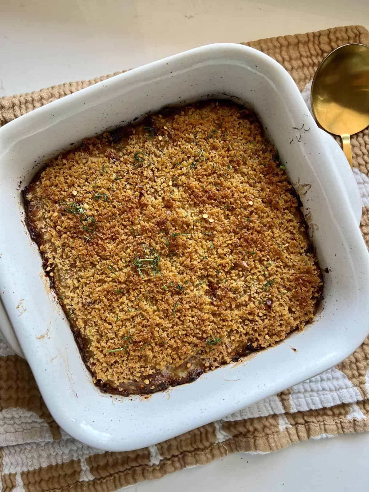 Crunchy Cheesy Cabbage Bake - Hungry Happens