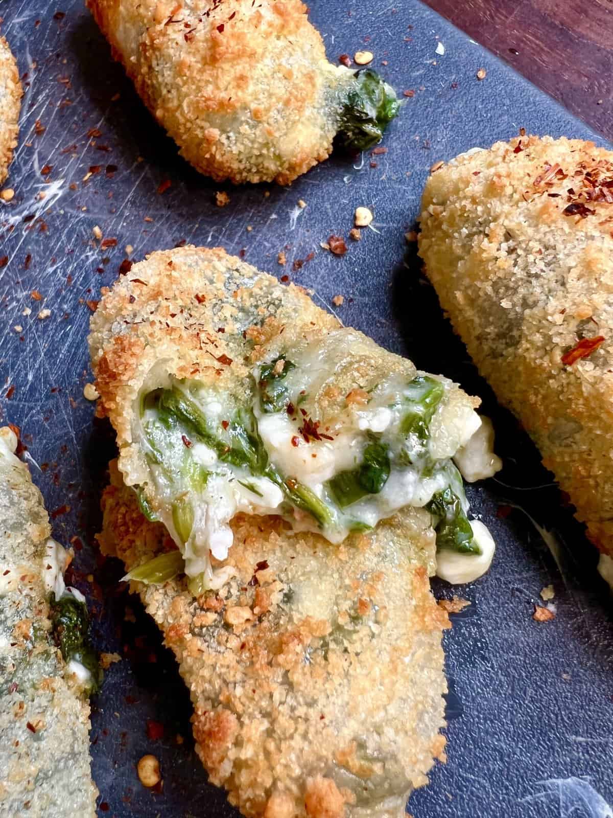 Spanakopita Spring Rolls - Hungry Happens
