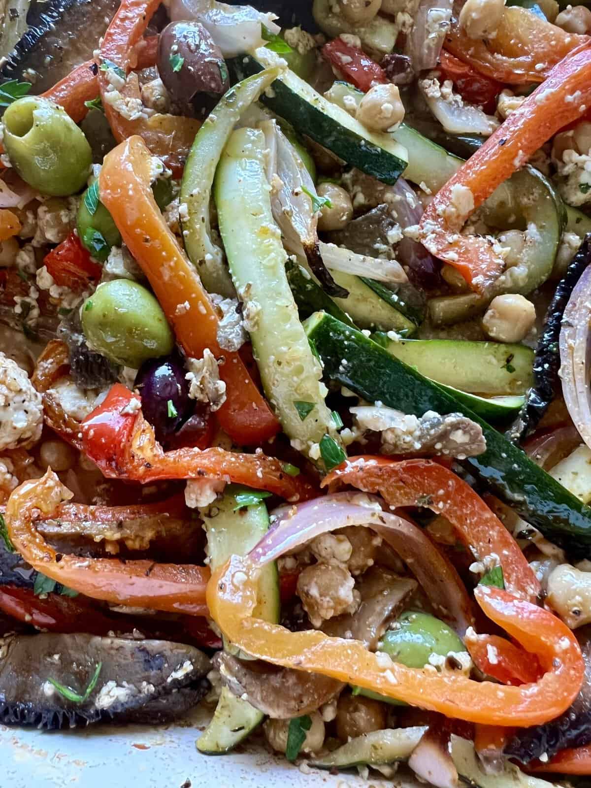 Roasted Feta Veggies - Hungry Happens