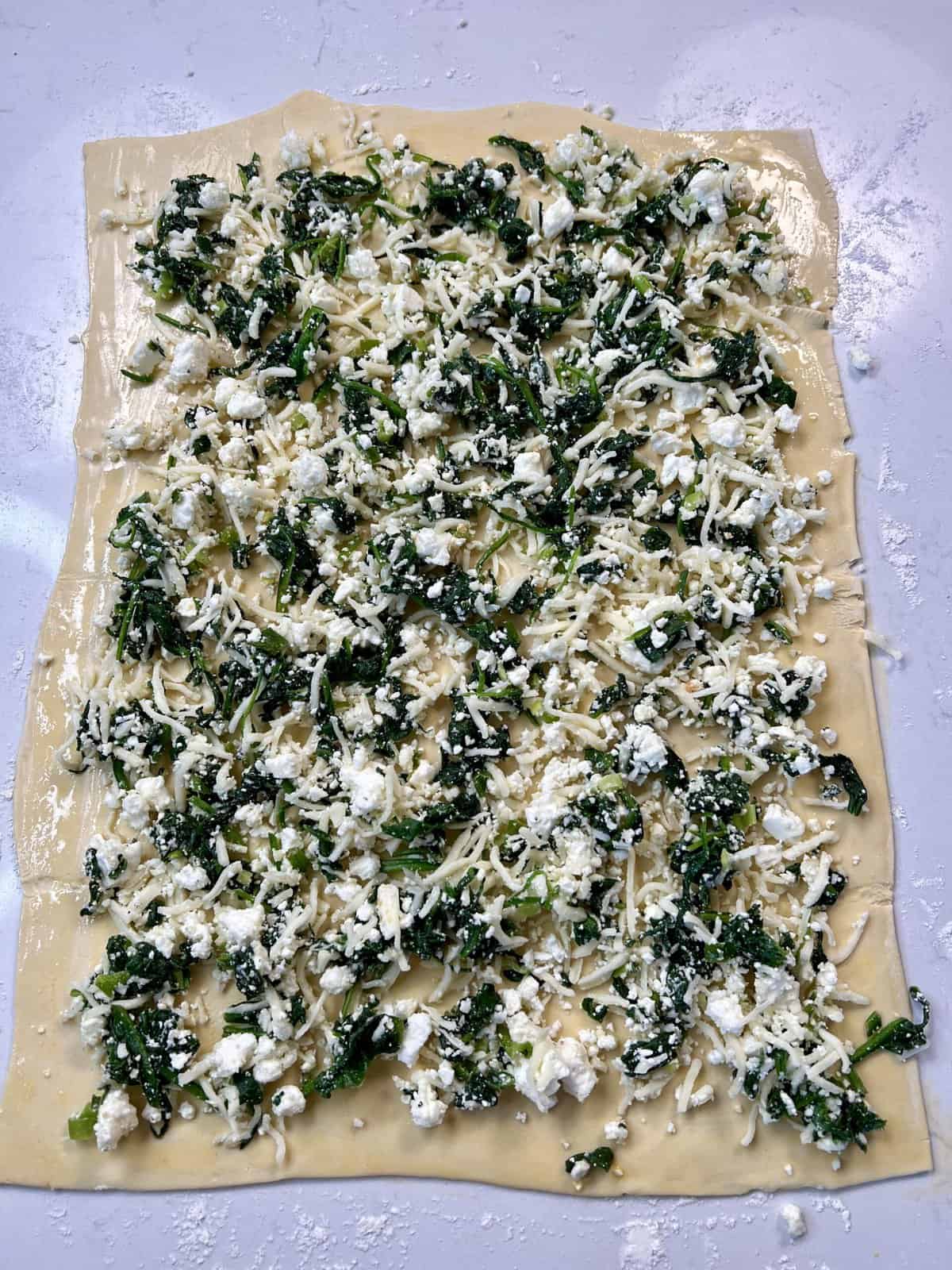 Spanakopita Puff Pastry Swirls - Hungry Happens