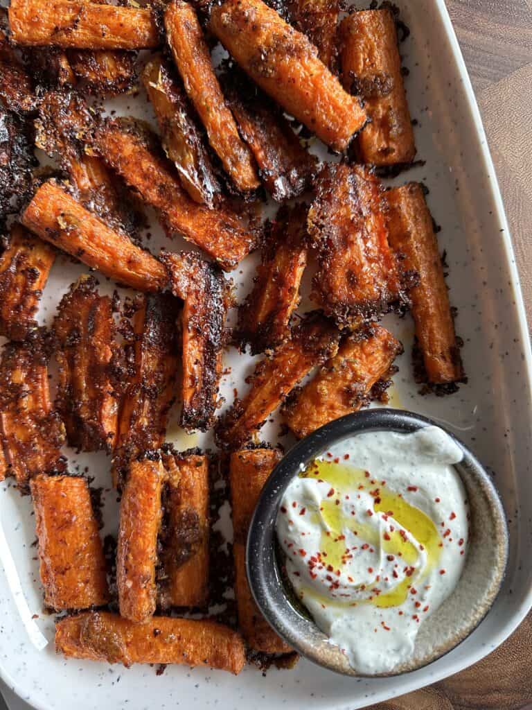 Crispy Parmesan Carrot Sticks - Hungry Happens