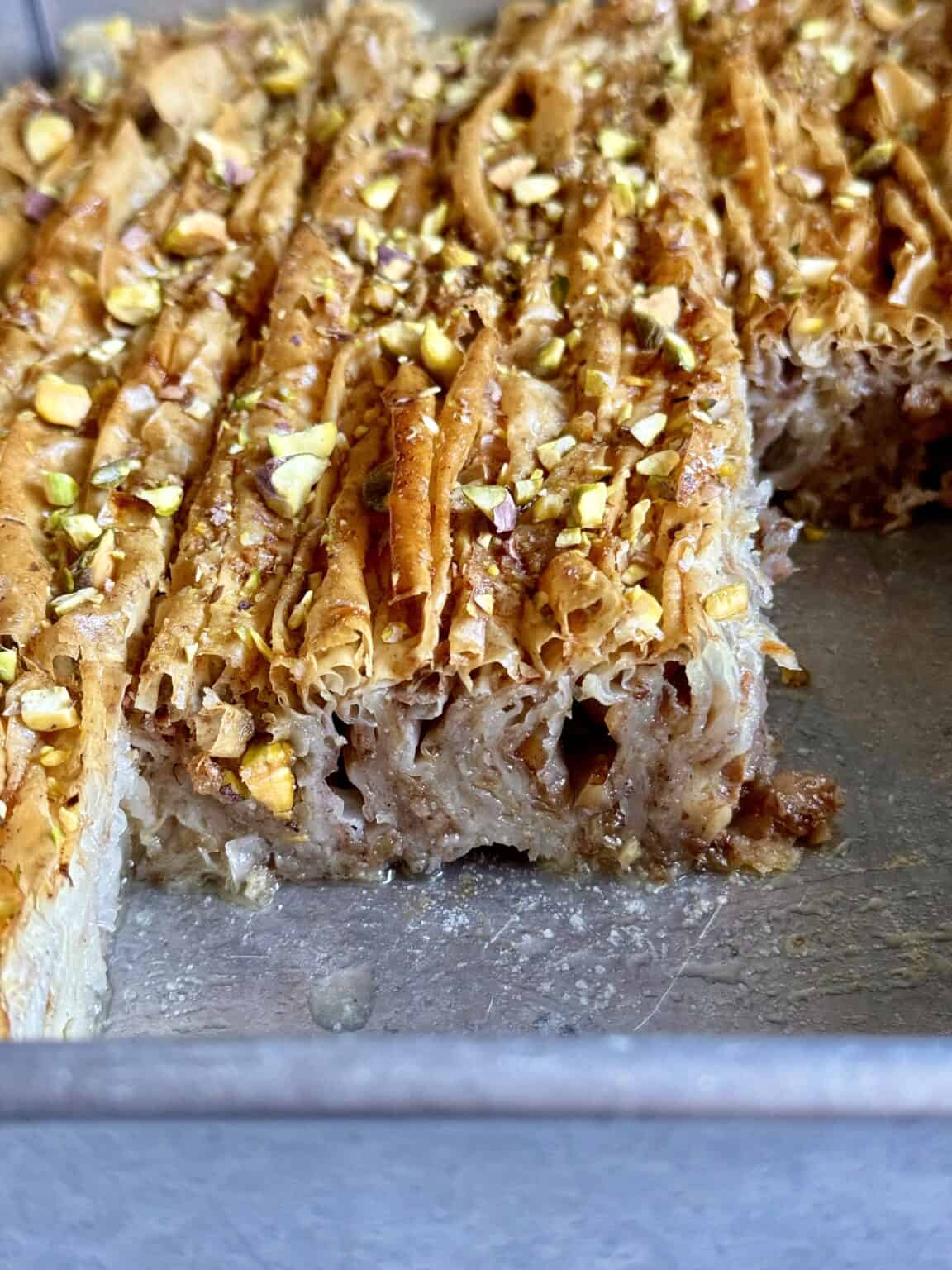 Crinkle Baklava Cake Recipe - Hungry Happens