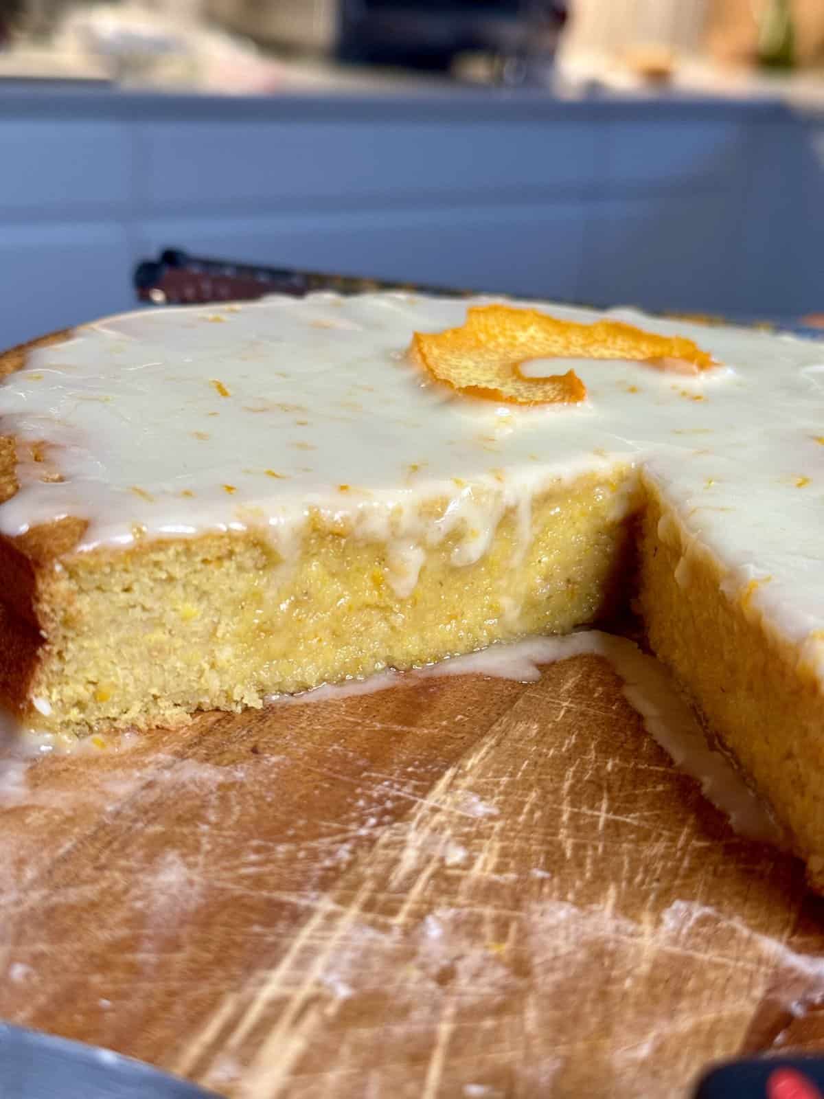 Healthy Whole Orange Blender Cake - Hungry Happens