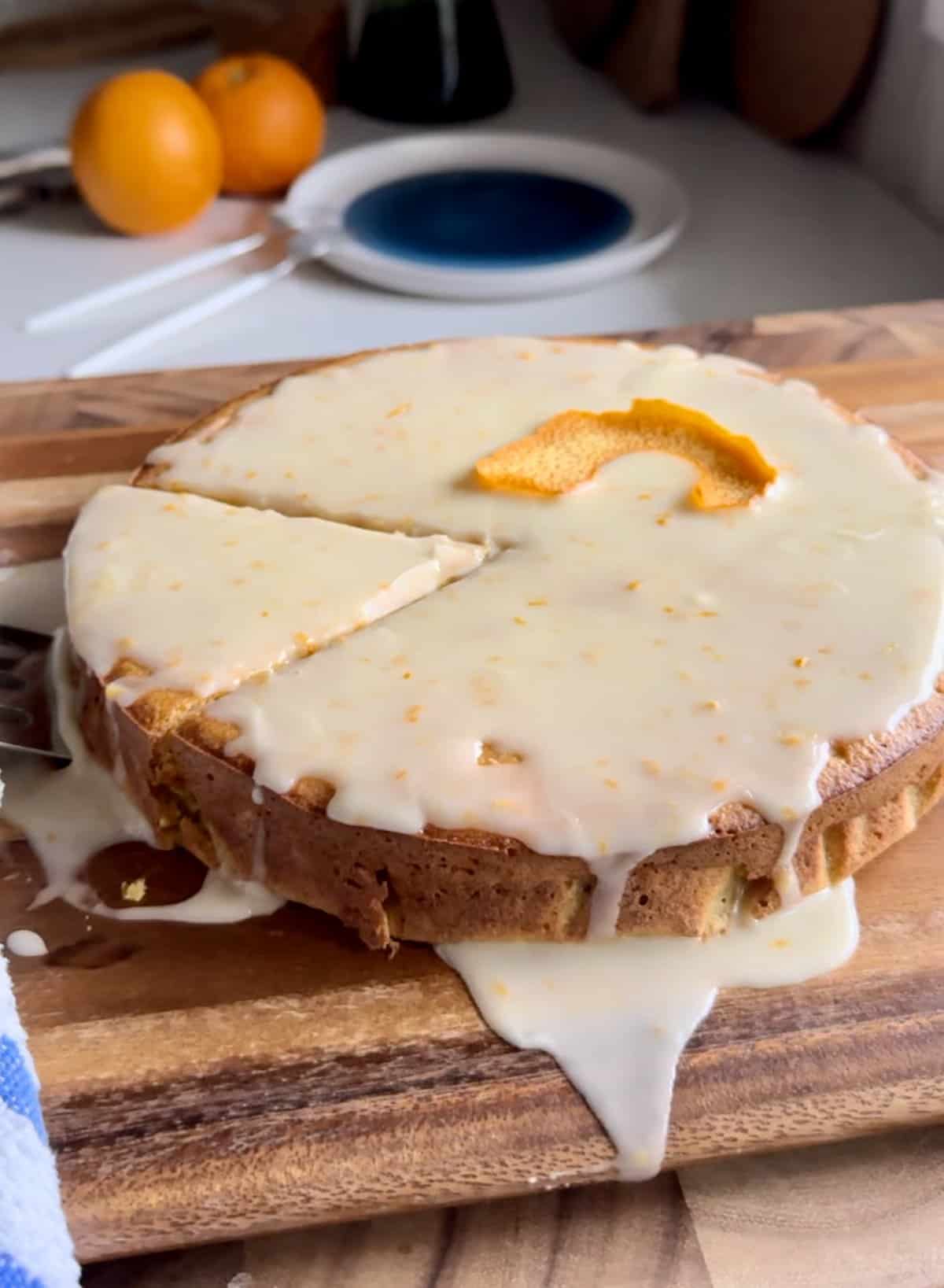 Healthy Whole Orange Blender Cake - Hungry Happens
