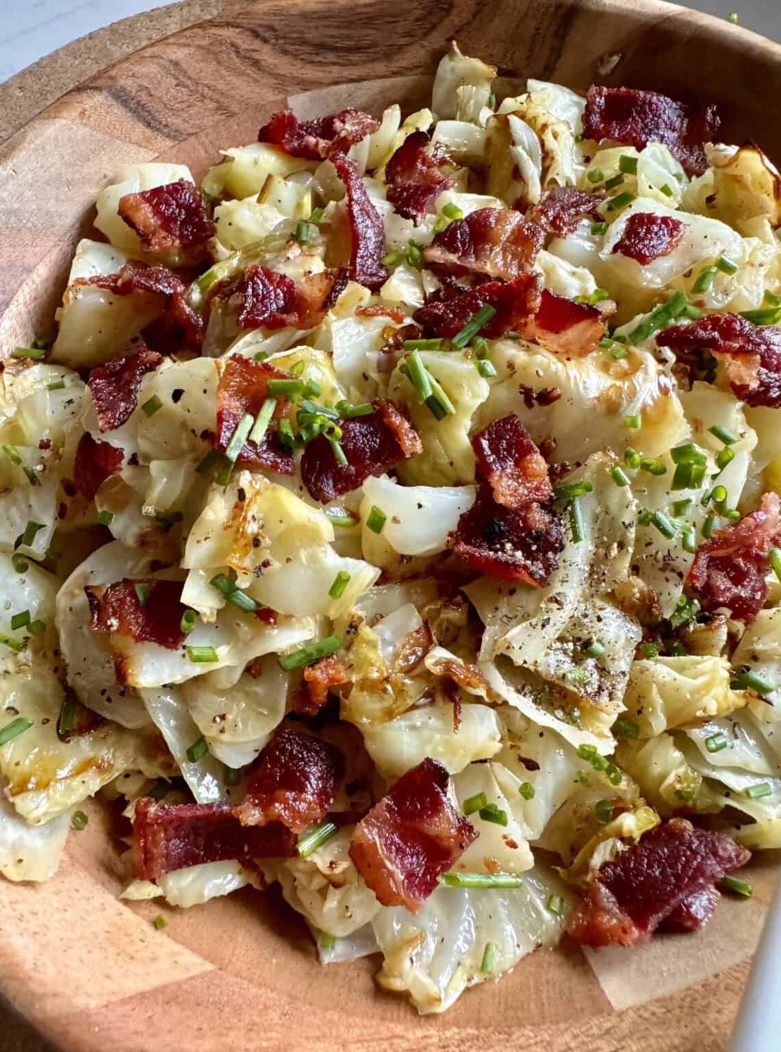 Easy Roasted Cabbage Salad - Hungry Happens