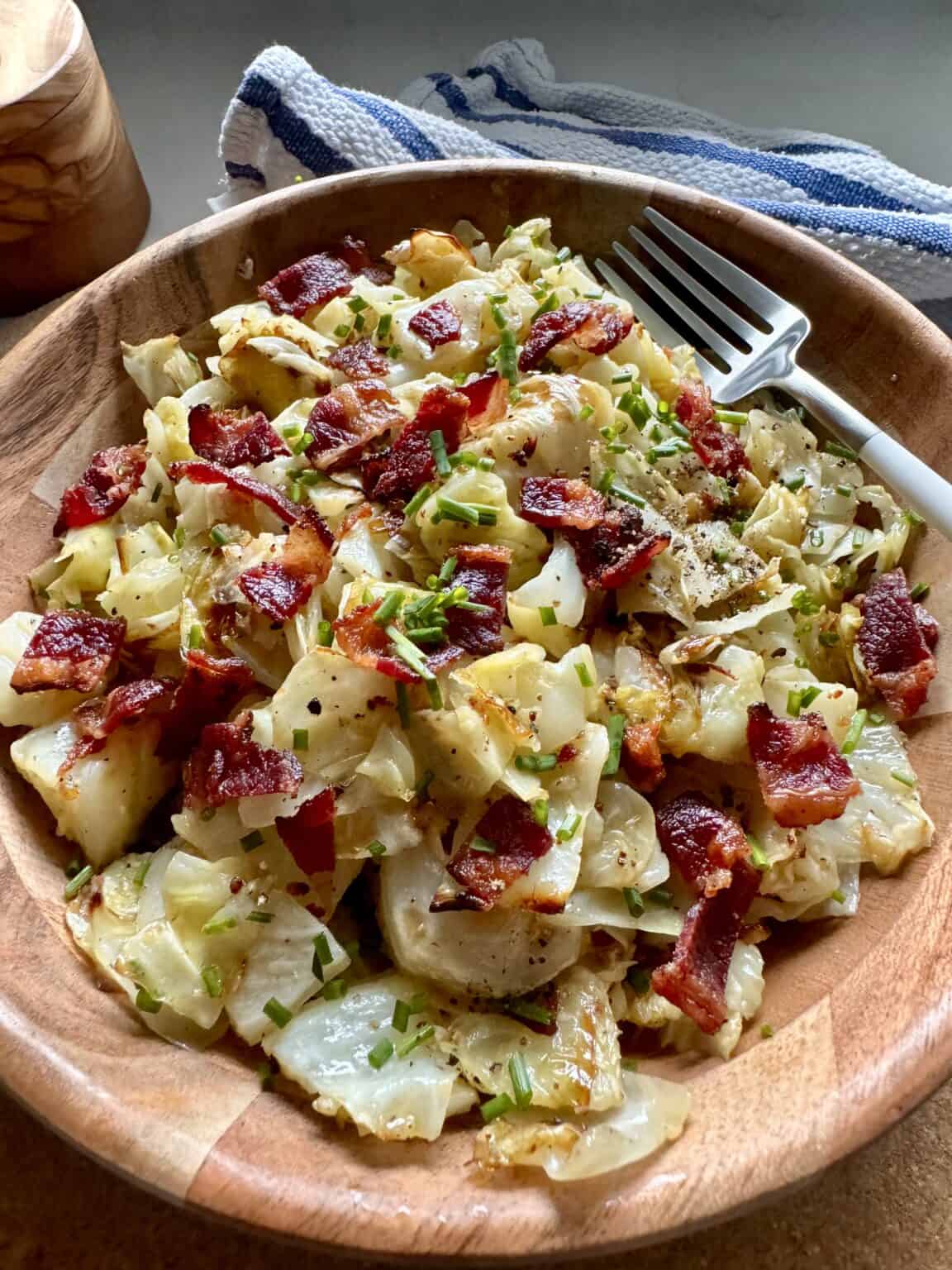 Easy Roasted Cabbage Salad - Hungry Happens