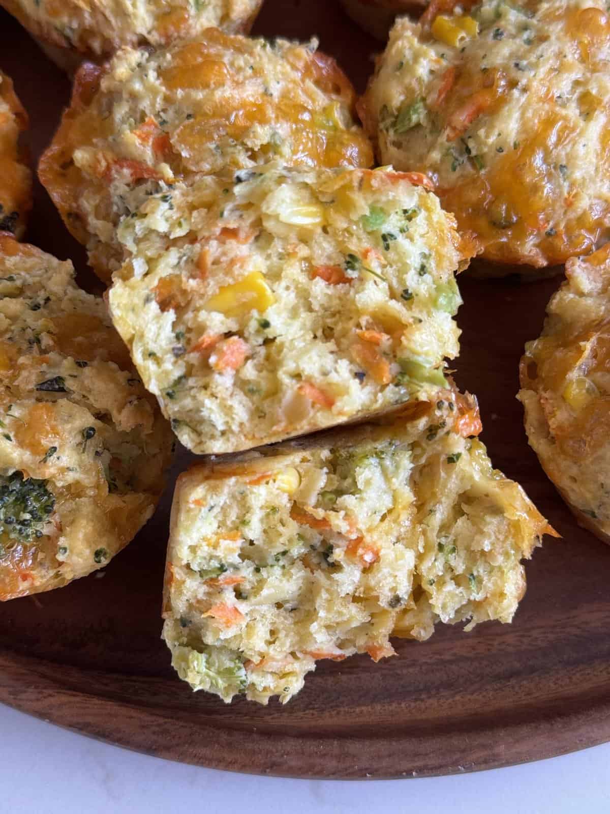 Easy Veggie Cheese Muffins - Hungry Happens