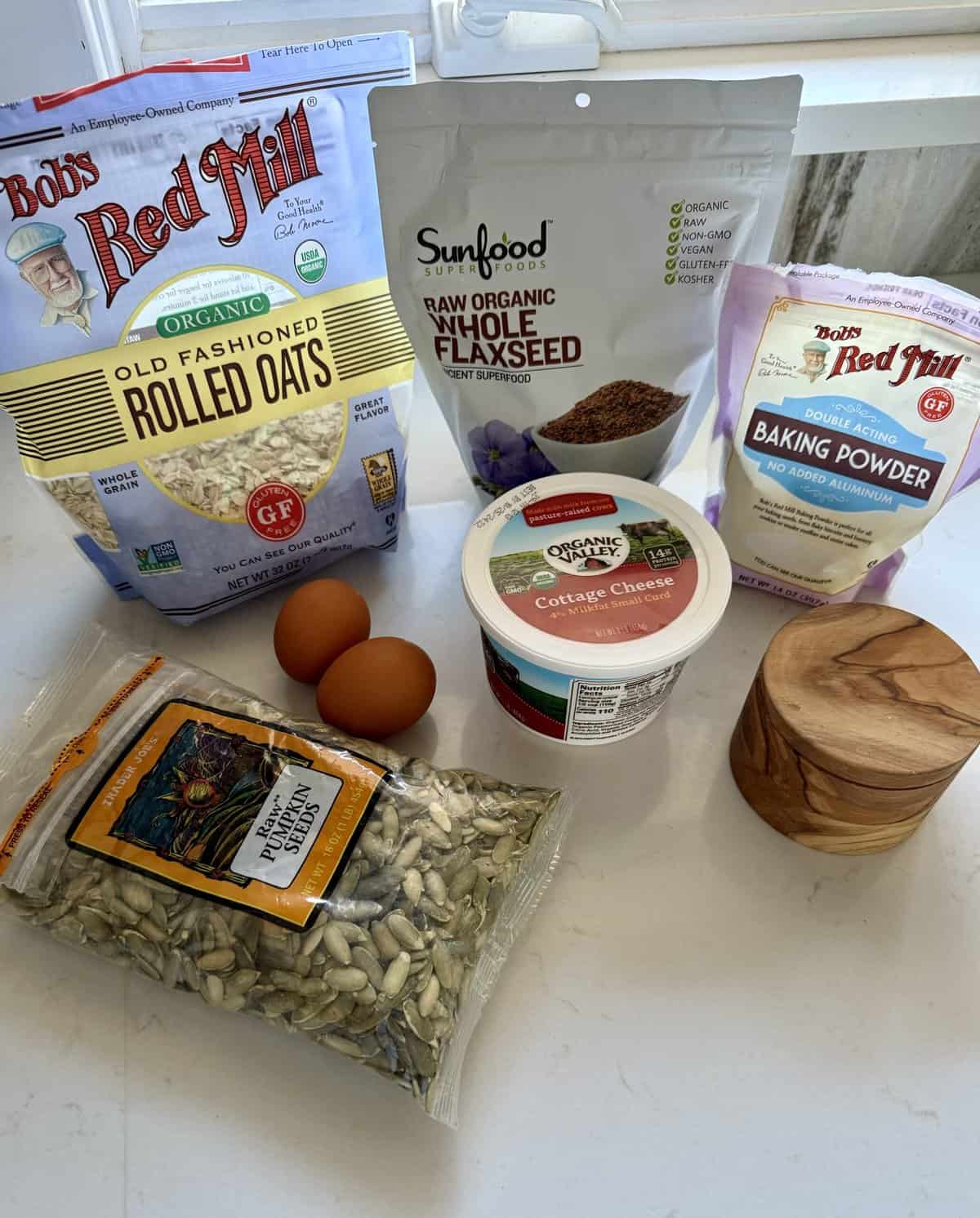 Easy Cottage Cheese Seed Bread (5 Ingredients) - Hungry Happens