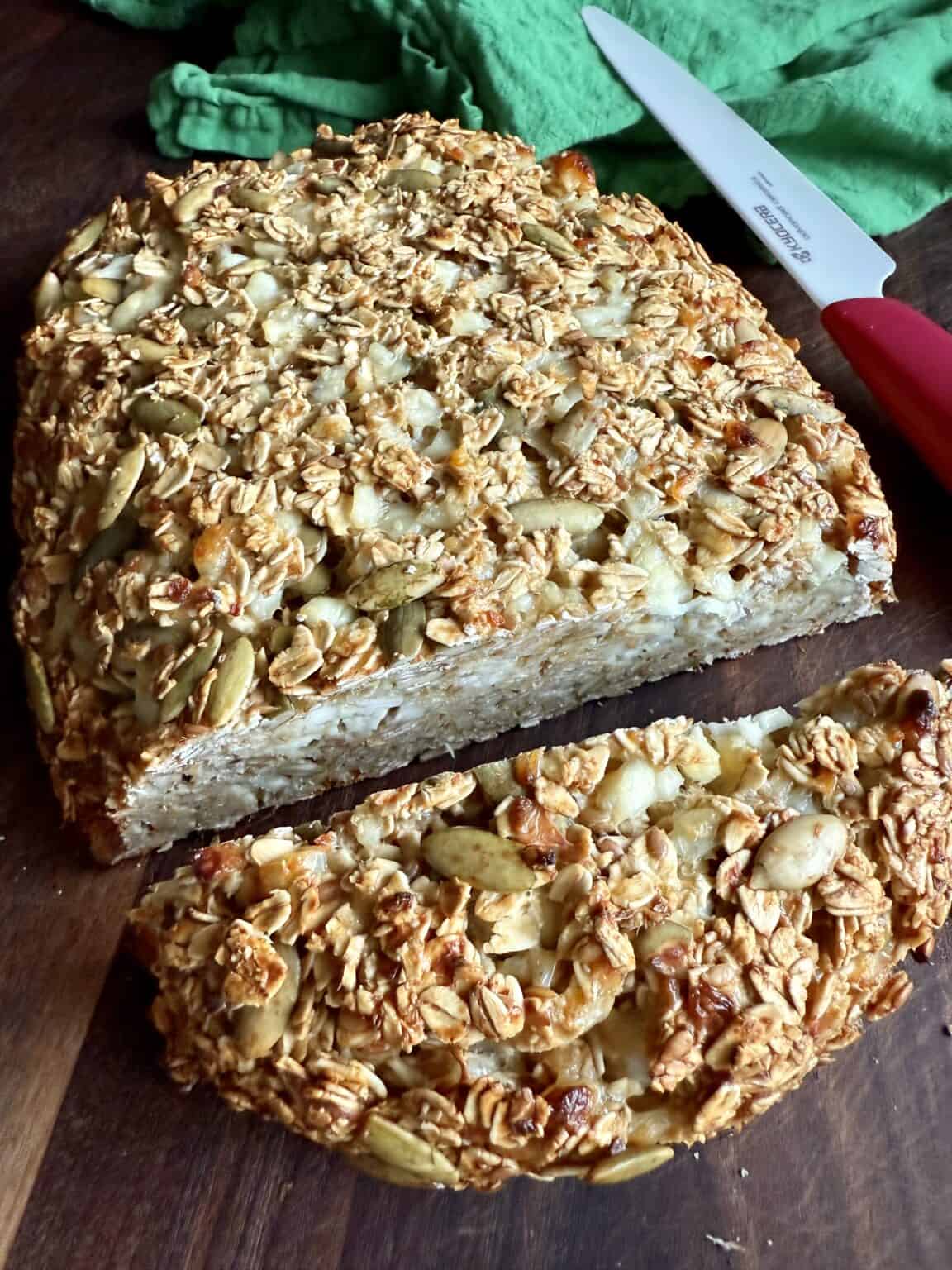 Easy Cottage Cheese Seed Bread (5 Ingredients) - Hungry Happens