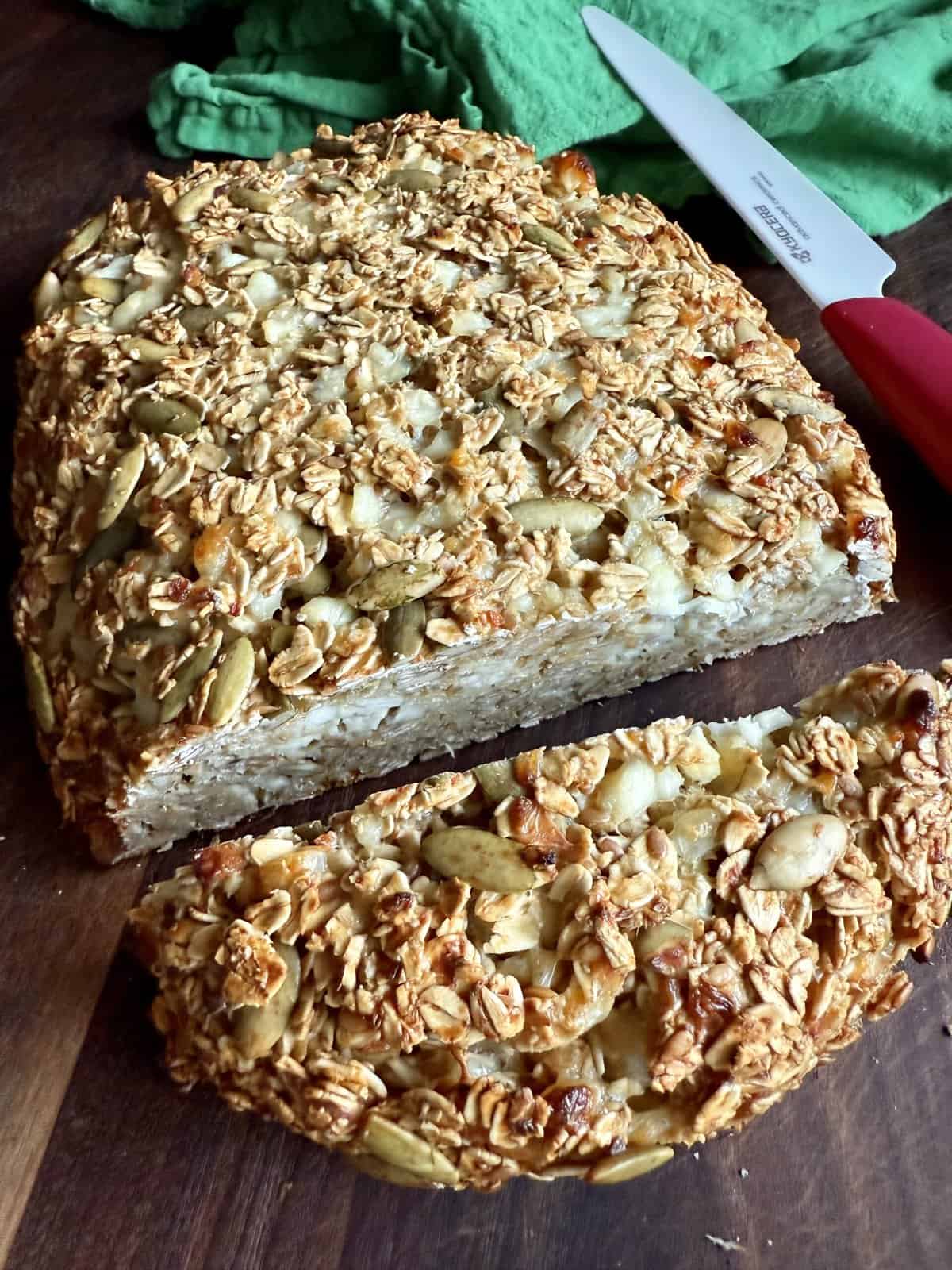 Easy Cottage Cheese Seed Bread (5 Ingredients) - Hungry Happens