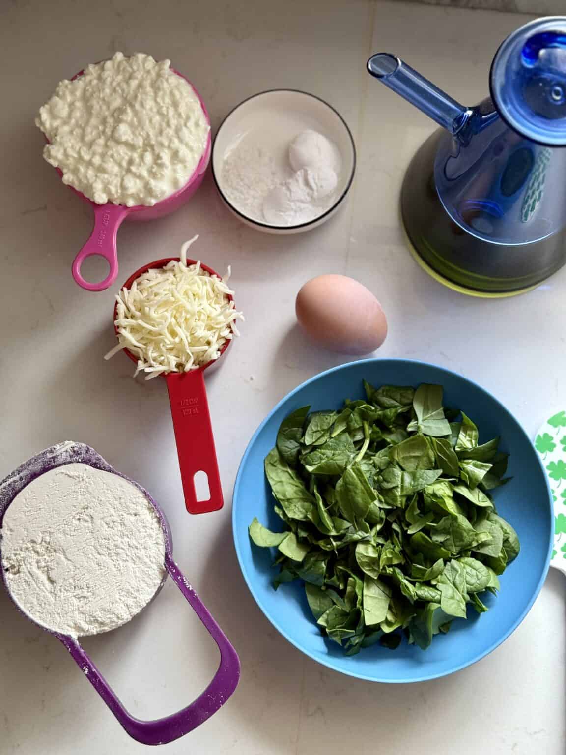 Easy Spinach Cottage Cheese Flagels Flat Bagels Hungry Happens