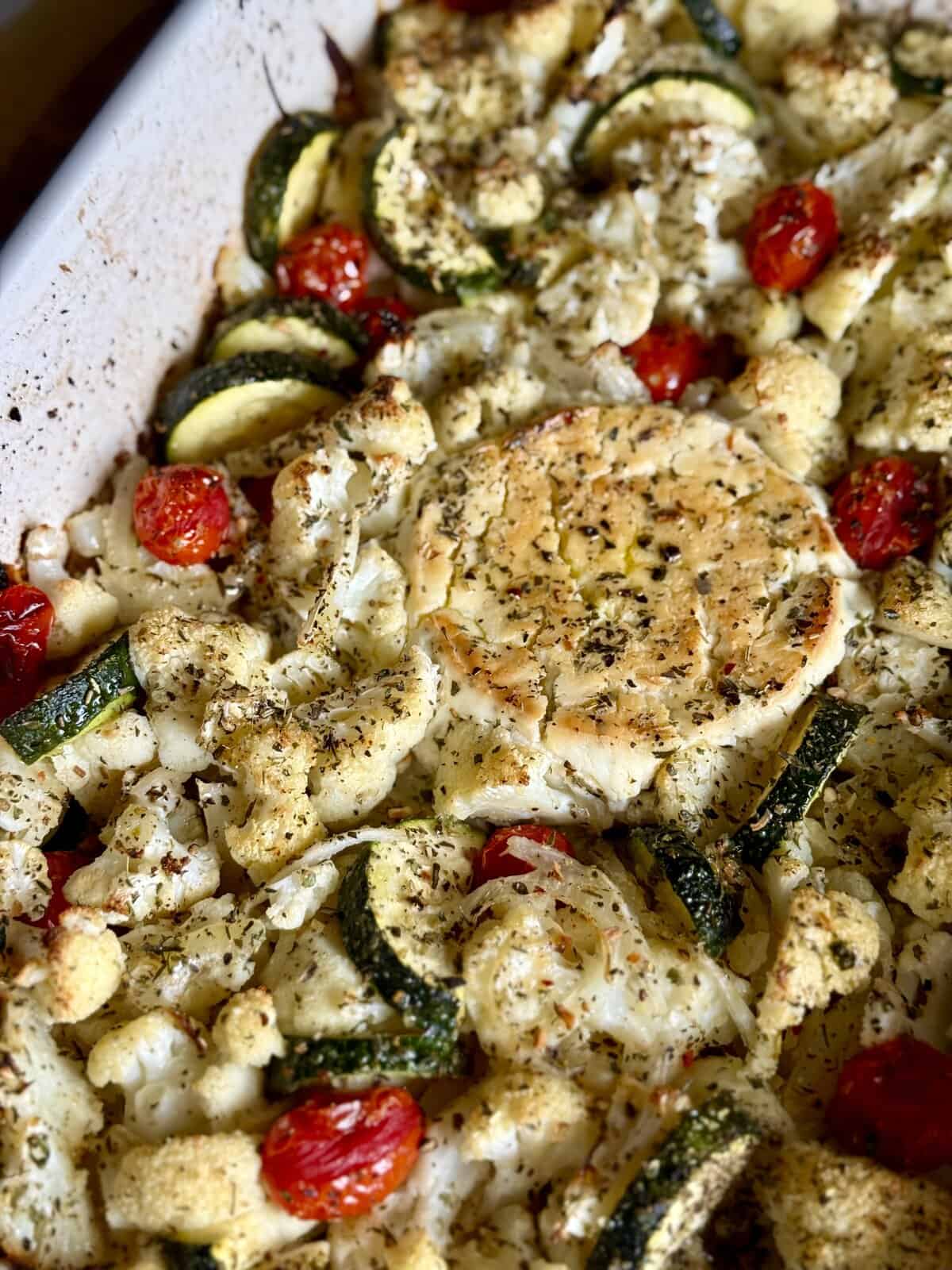 Easy Boursin Vegetable Bake (Low Carb) - Hungry Happens