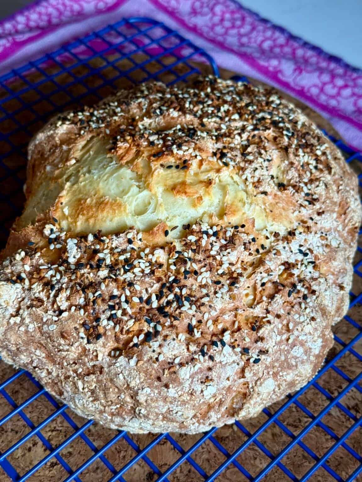 2 Ingredient Artisan Yogurt Bread - Hungry Happens