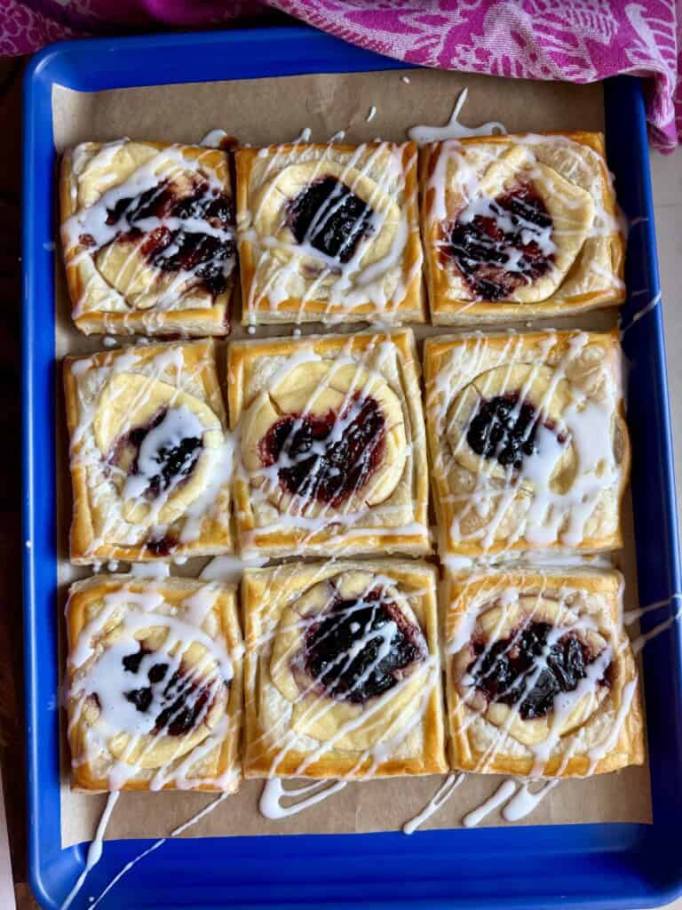 Puff Pastry Cream Cheese Danish - Hungry Happens