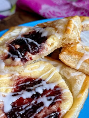 Puff Pastry Cream Cheese Danish - Hungry Happens